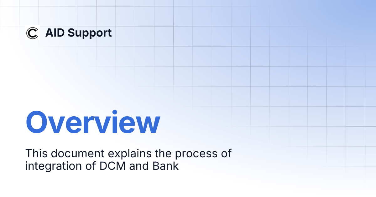 Overview | AID Support